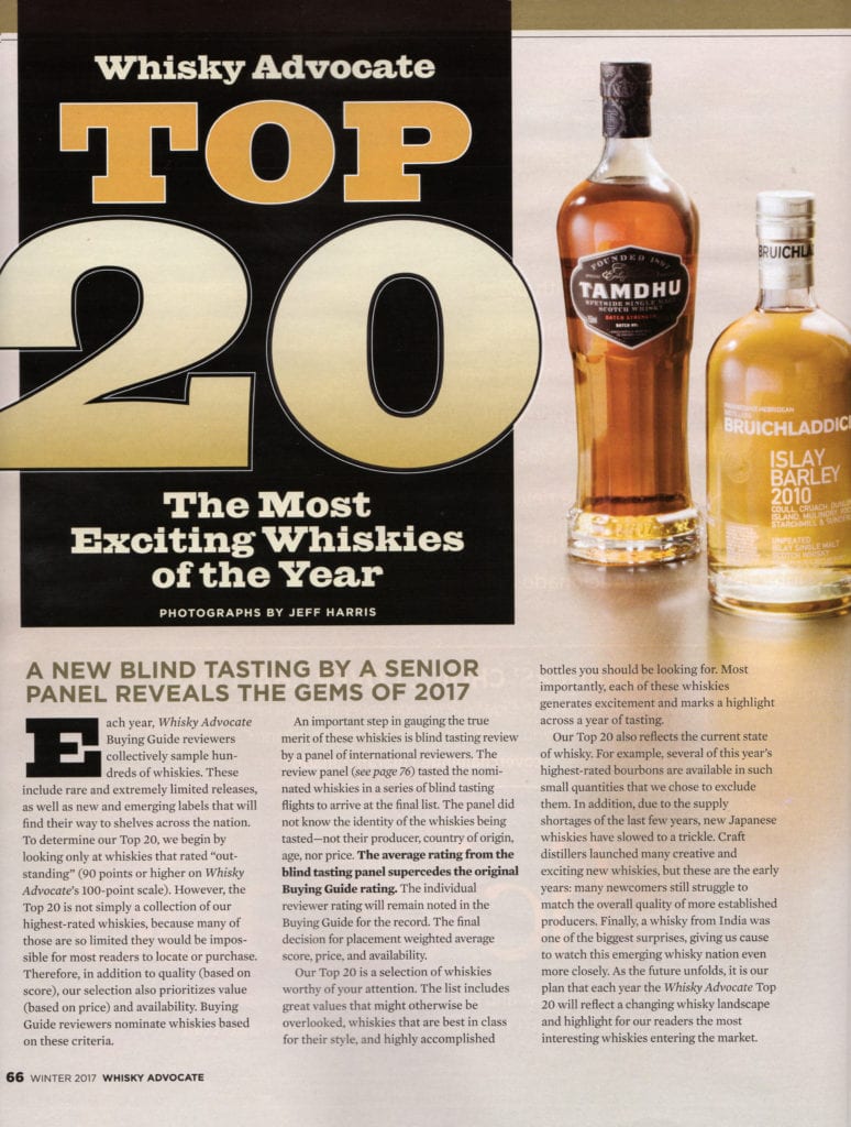 Top 20 “best in class” whiskies across the world. - Peerless Distilling Co.