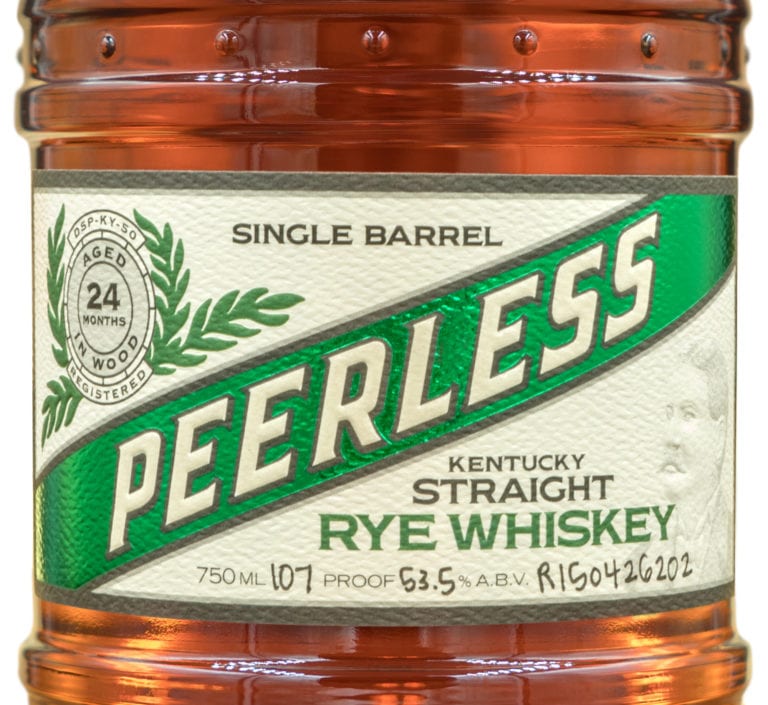 Peerless-Single-Barrel-Rye-On-White-front - Peerless Distilling Co.