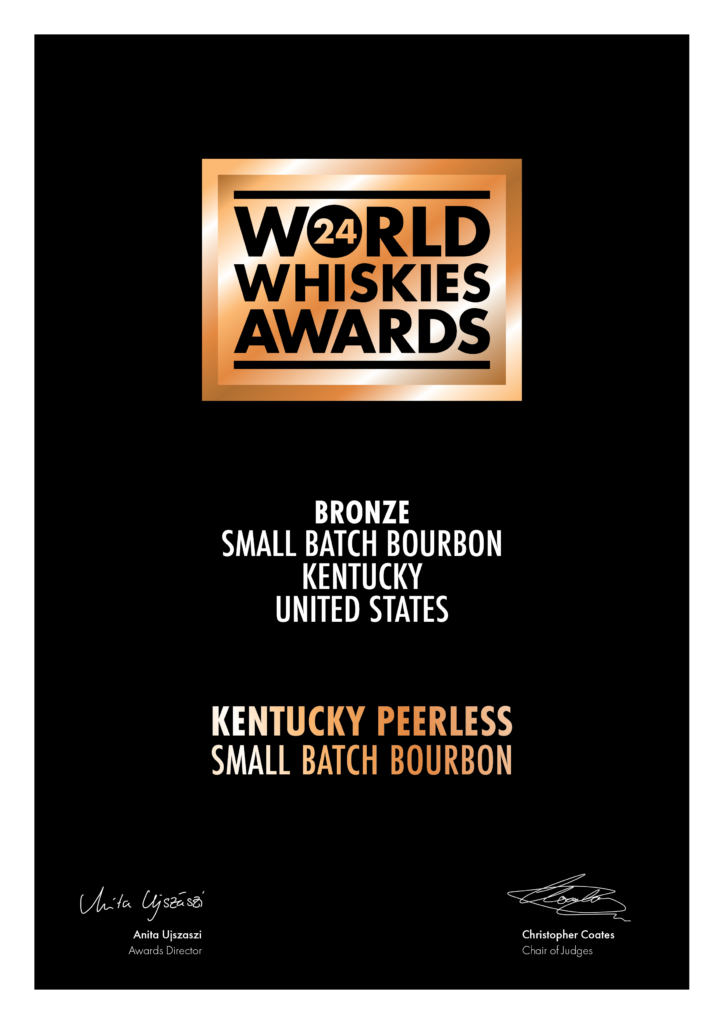 Small Batch Bourbon Bronze World Drinks Awards-01 - Peerless Distilling Co.